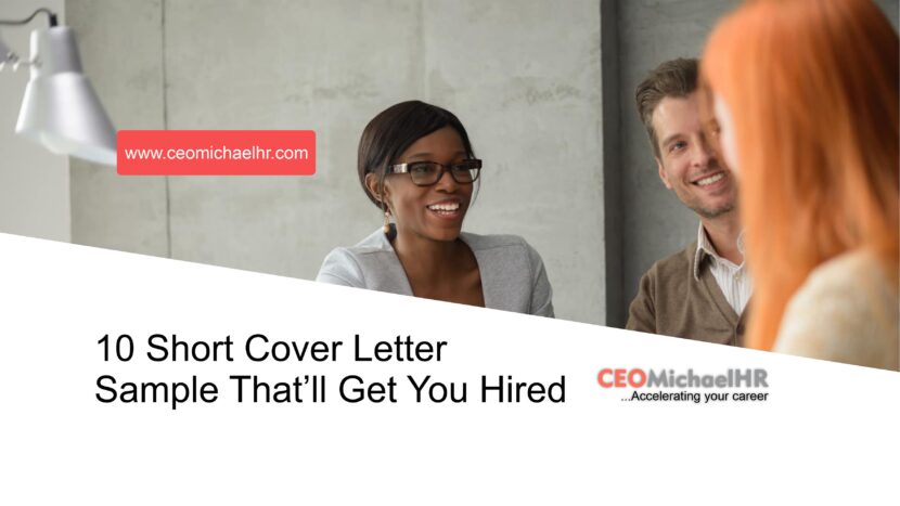 10 Short Cover Letter Sample That’ll Get You Hired